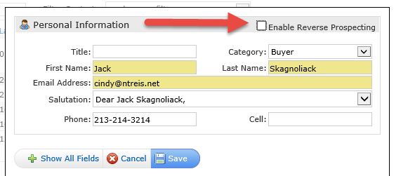 Matrix How to activate reverse prospective